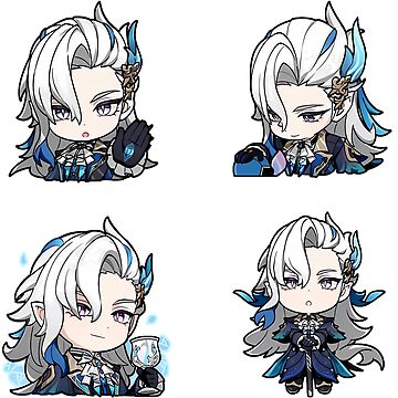 "Neuvillette Pack | Genshin Impact" Sticker for Sale by Verthalies ...