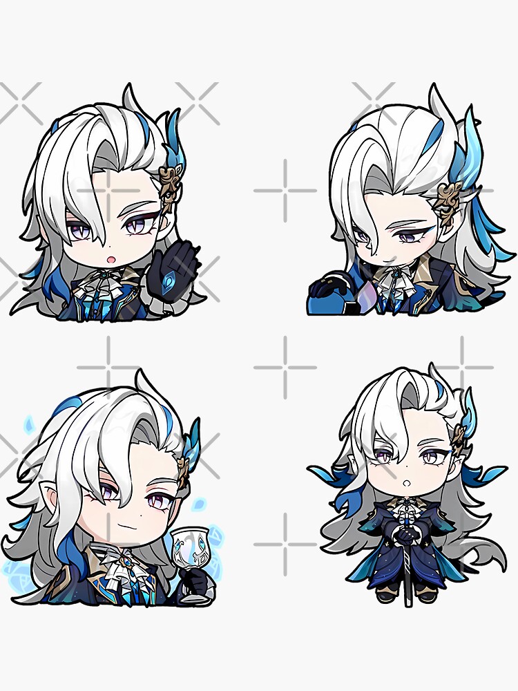 "Neuvillette Pack | Genshin Impact" Sticker for Sale by Verthalies ...