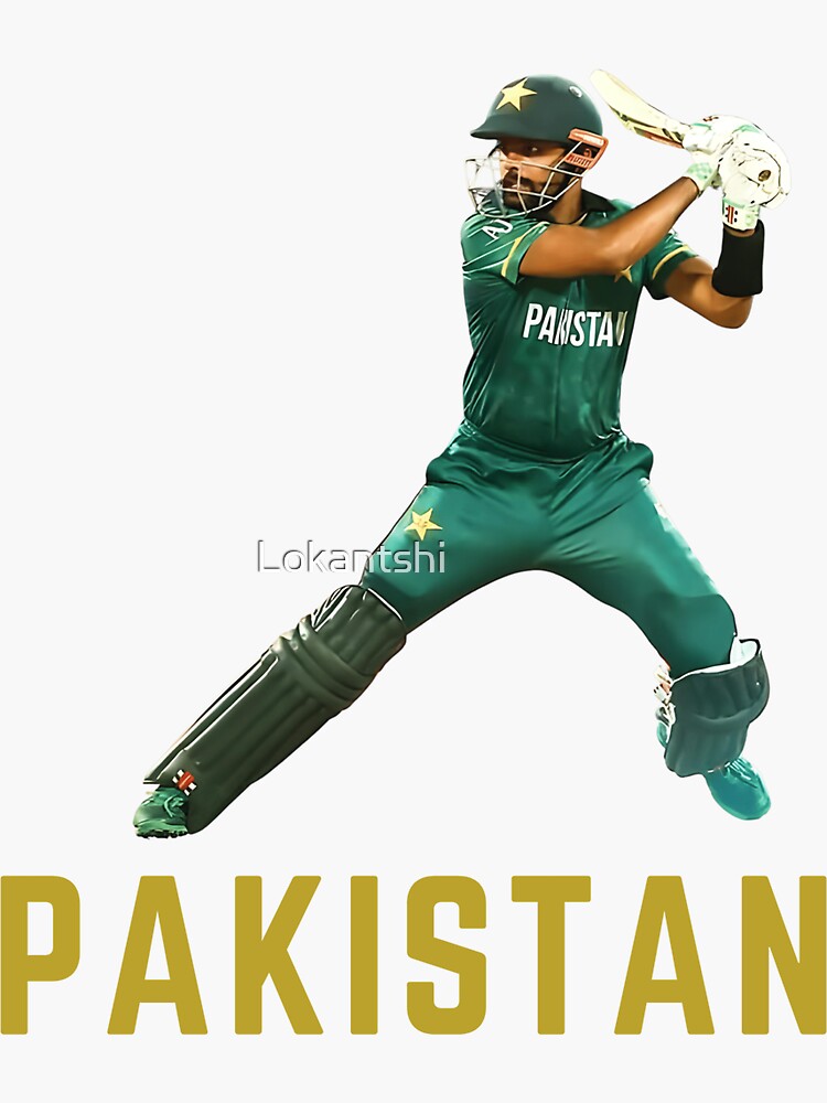 "Babar Azam | 56 | Maillot de cricket du Pakistan" Sticker for Sale by ...