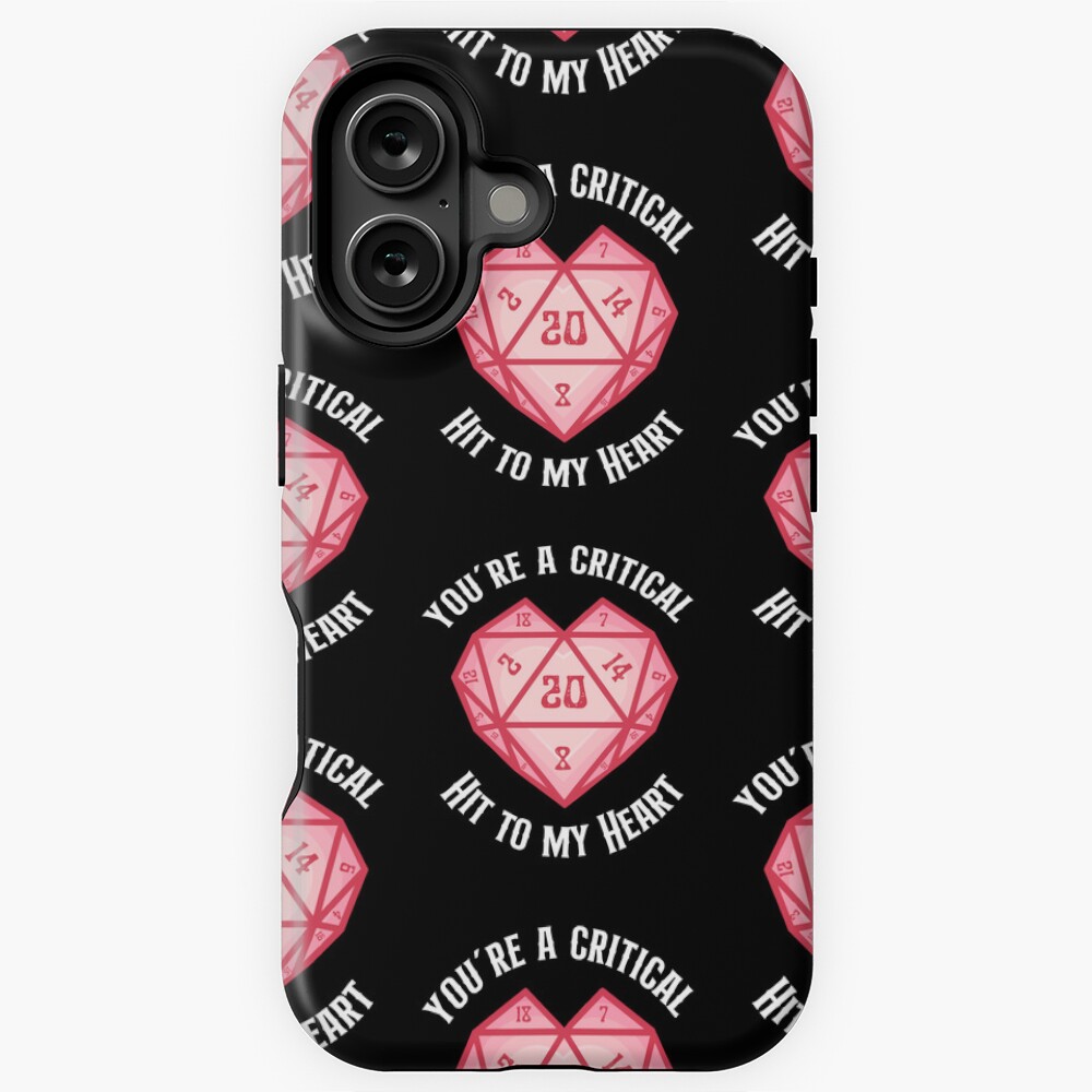 "D20 Heart: Dnd Valentines heart for d&d players: Critical hit to my ...