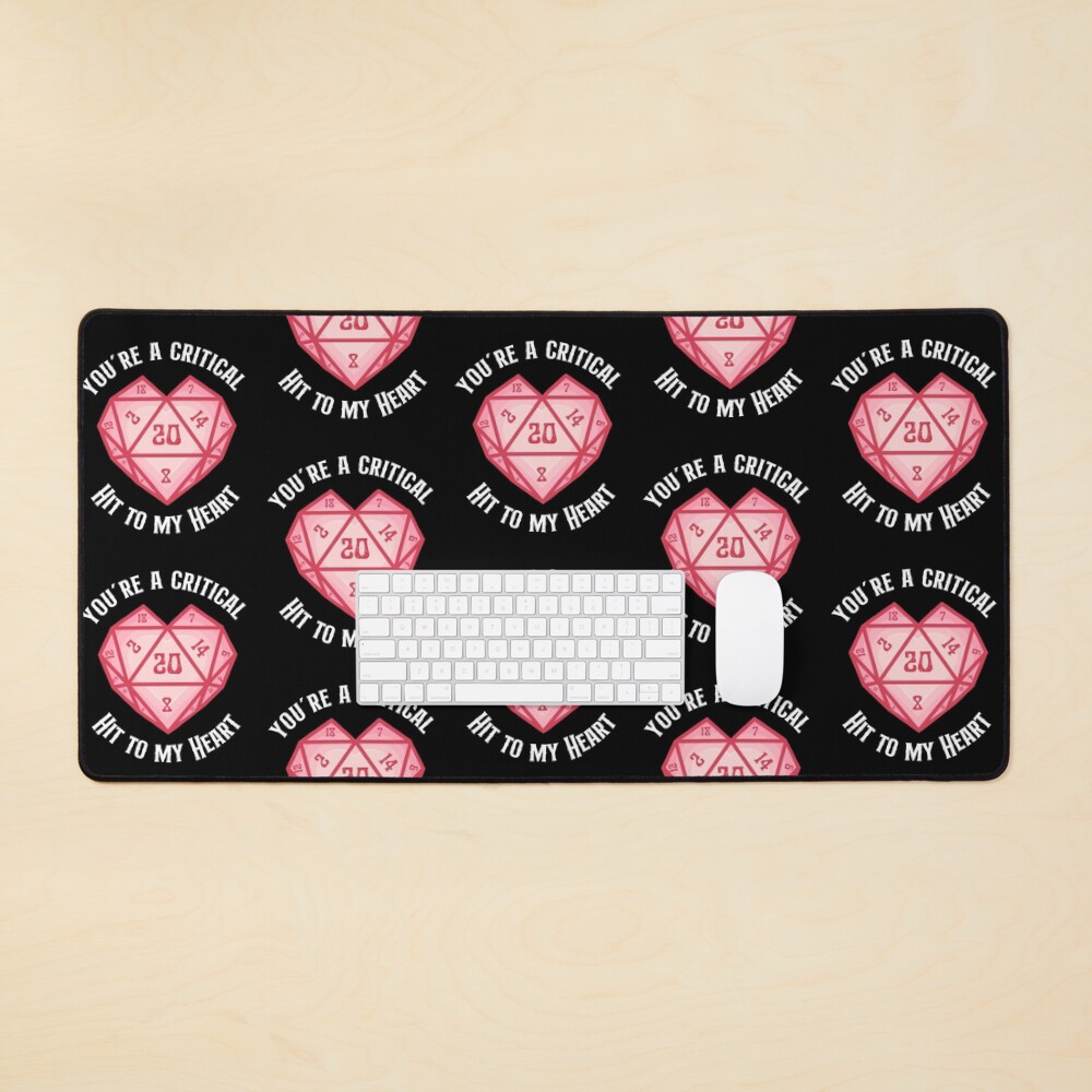 "D20 Heart: Dnd Valentines heart for d&d players: Critical hit to my ...