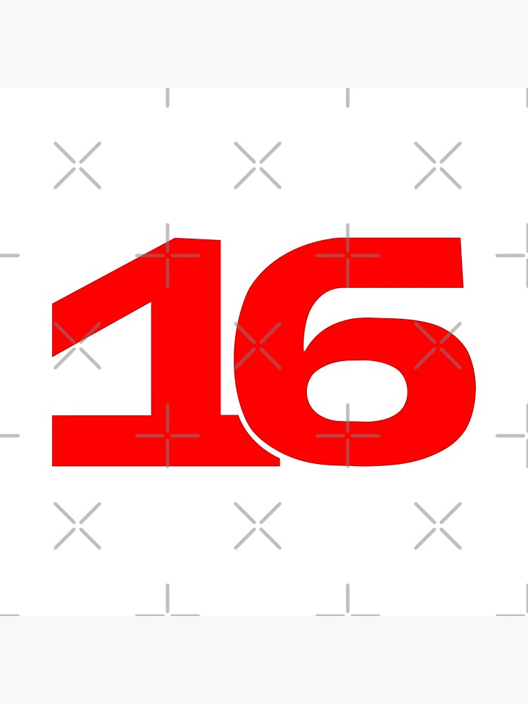 "Charles Leclerc 16 - F1 Racing Number" Poster for Sale by F1PIT ...