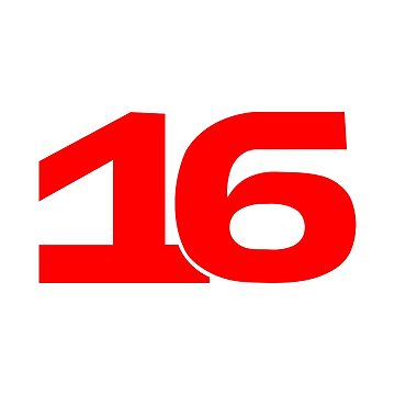 "Charles Leclerc 16 - F1 Racing Number" Poster for Sale by F1PIT ...