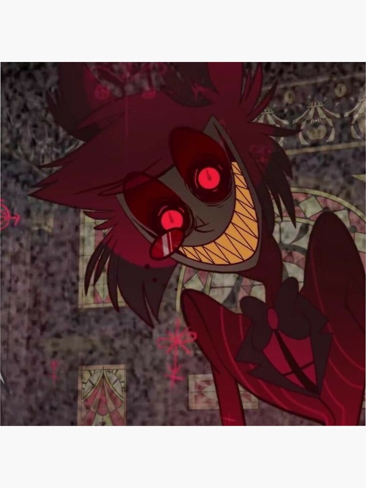 "alastor the radio demon - hazbin hotel " Sticker for Sale by Adelia28 ...