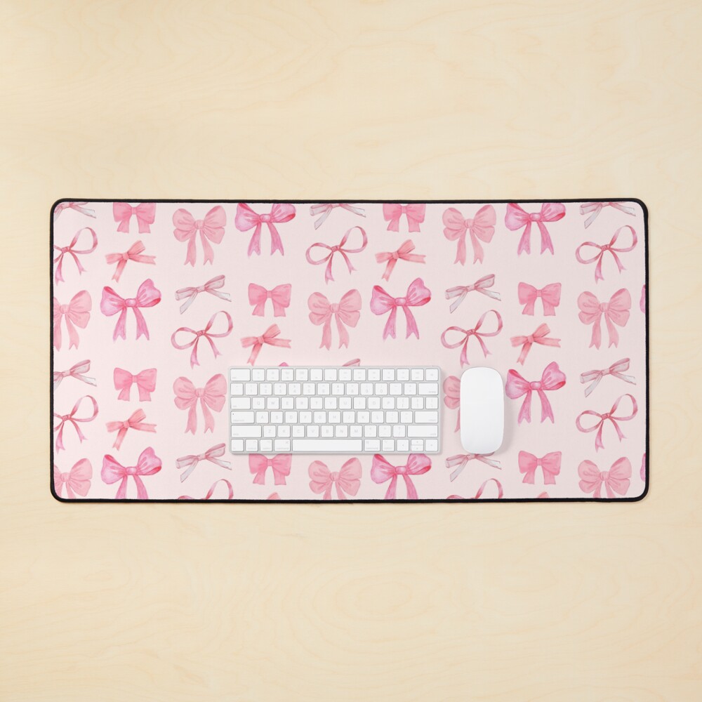"Watercolor Pink Ribbon Bows" Sticker for Sale by tartagain | Redbubble