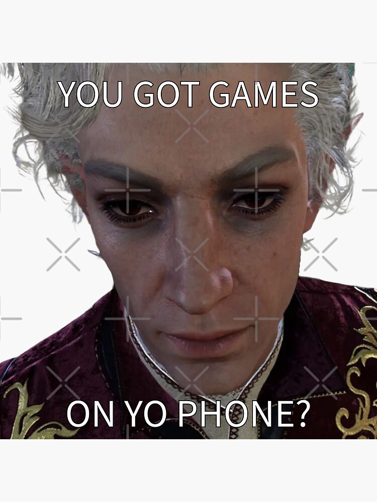 "Astarion meme" Sticker for Sale by cgbyrd | Redbubble