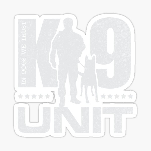 "K-9 Unit -Police Dog Unit- Malinois" Sticker for Sale by k9printart ...