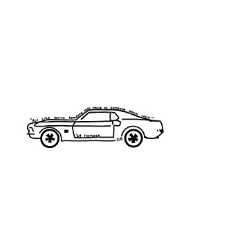 "68 fastback" Sticker for Sale by Alyssarose77 | Redbubble