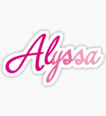 Alyssa Stickers | Redbubble