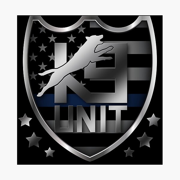 "K-9 Unit Badge -Police Dog Unit - Malinois" Photographic Print for ...