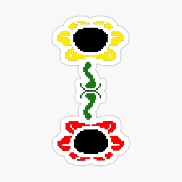 Flowey :(" Sticker for Sale by TheHitchhiker | Redbubble