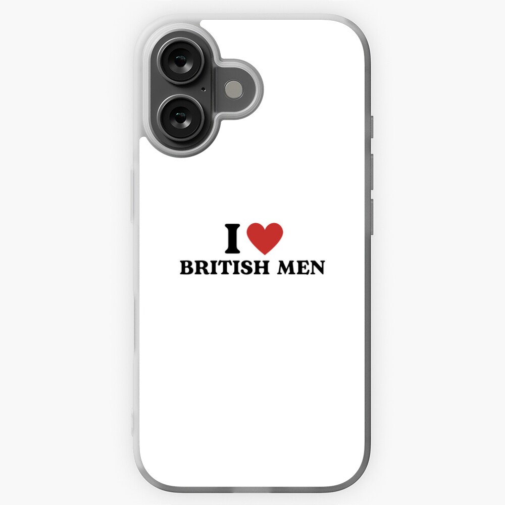 "I love British men" Sticker for Sale by curnowstickers | Redbubble