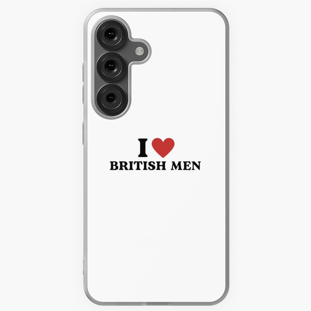"I love British men" Sticker for Sale by curnowstickers | Redbubble