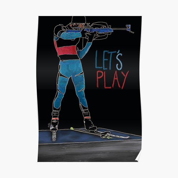 "Biathlon" Poster for Sale by lorelei84 | Redbubble