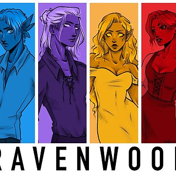 "Ravenwood: The Party (Light Version)" Sticker for Sale by littleboffin ...