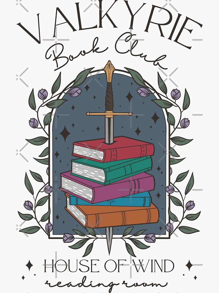 "Valkyrie Book Club" Sticker for Sale by Kateland-Art | Redbubble