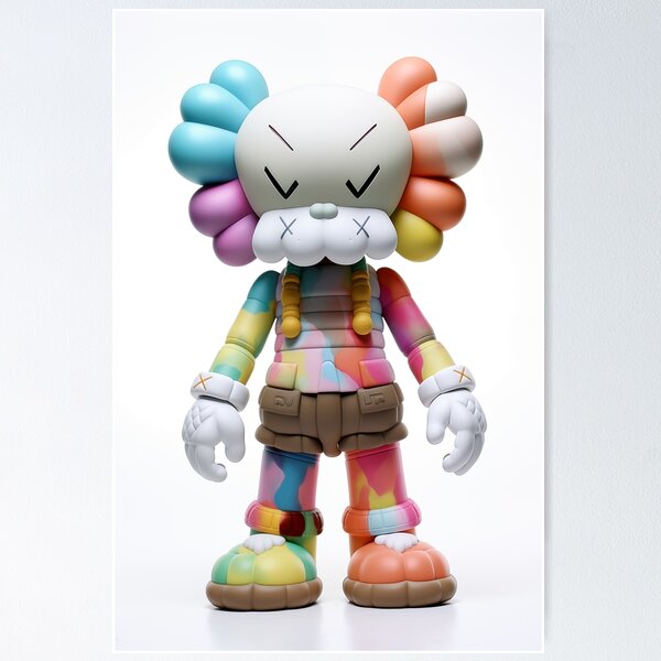 "Art toy soft color Kaws" Poster by CreatifStudios | Redbubble