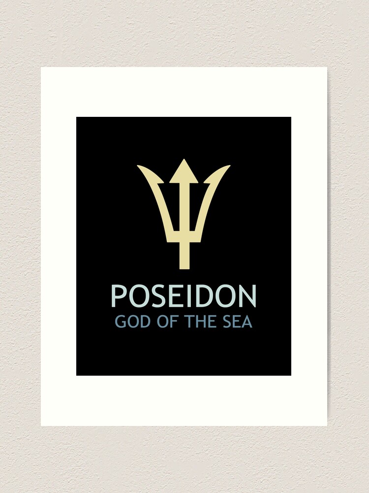 Poseidon Symbol Horse Hippocampus Sea Horse Logo
