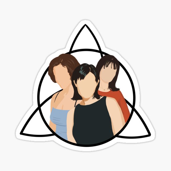 "Charmed Ones Triquetra - Black" Sticker for Sale by MusiMochi | Redbubble