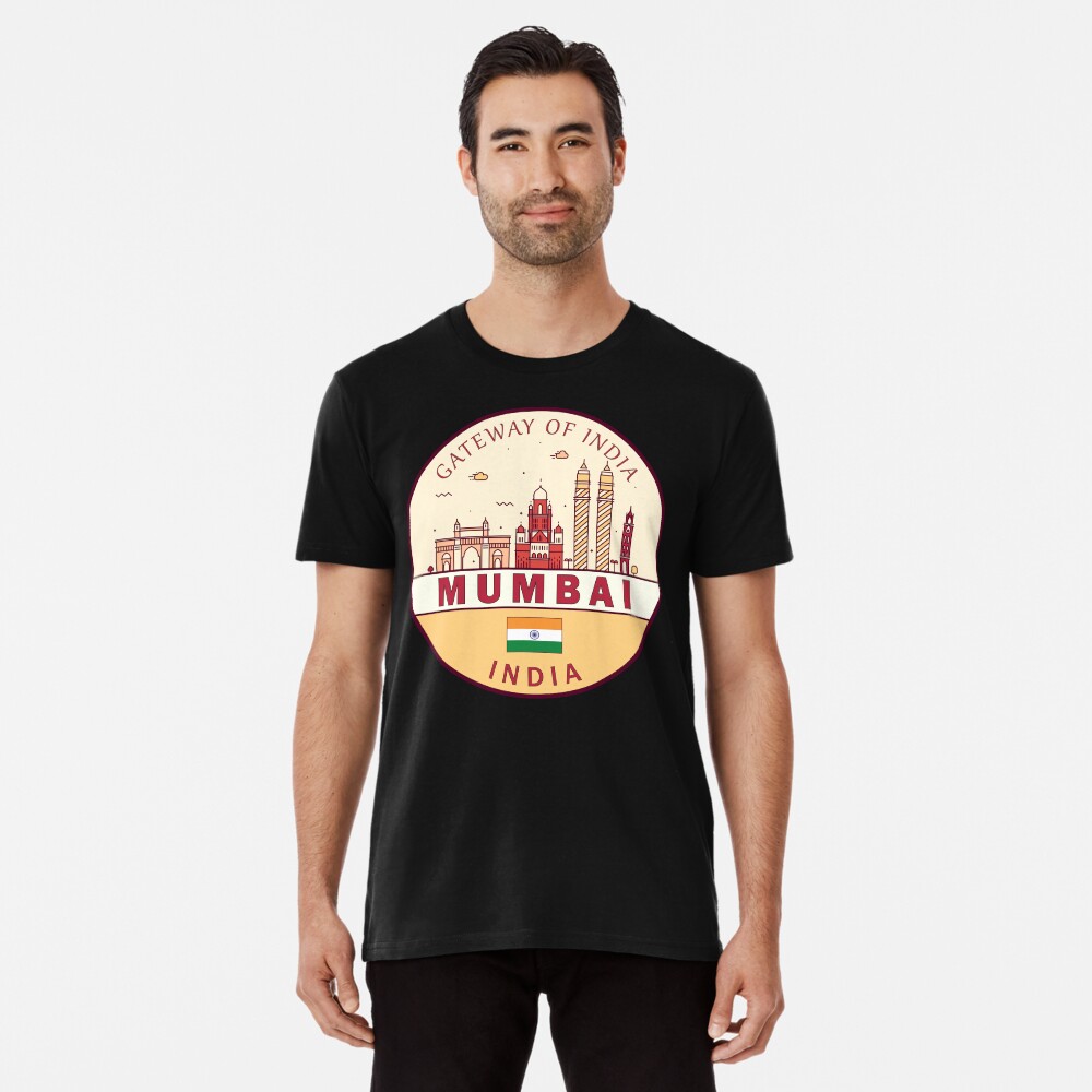 "Mumbai India City Skyline Emblem" Sticker for Sale by KrisSidDesigns ...