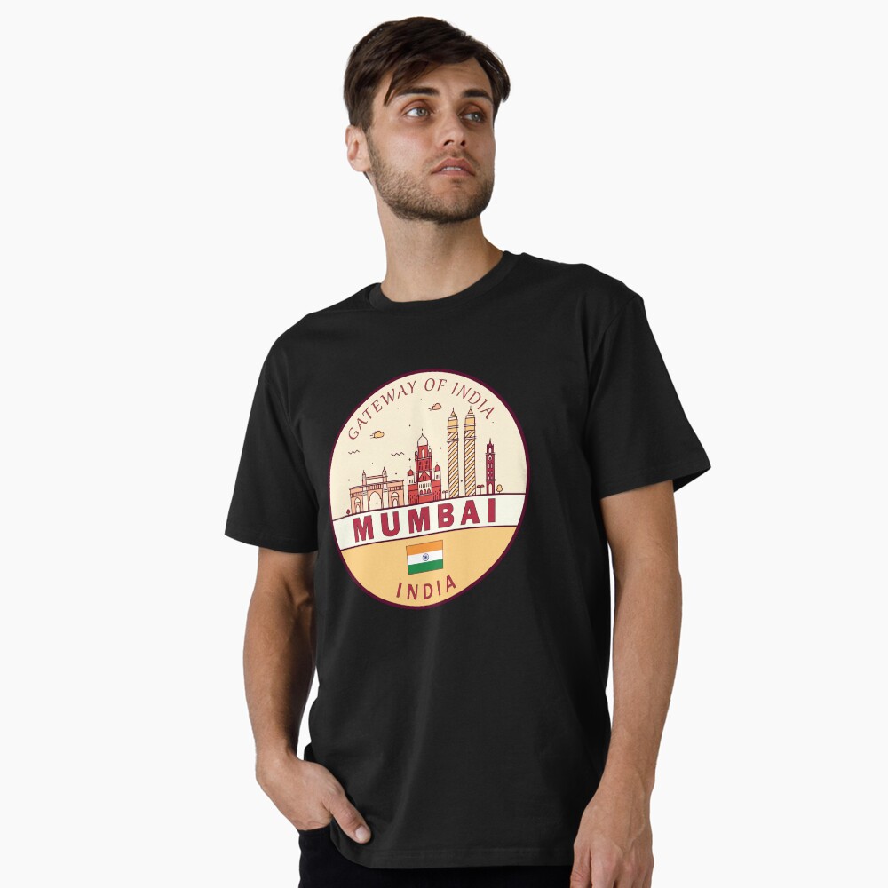 "Mumbai India City Skyline Emblem" Sticker for Sale by KrisSidDesigns ...