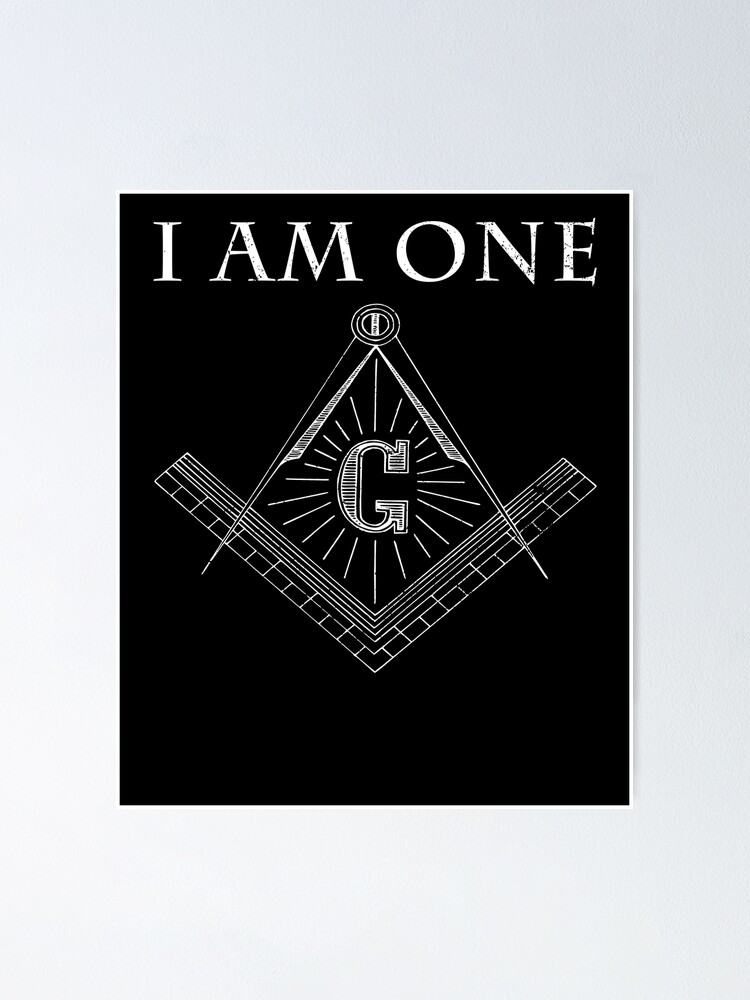 "I Am One Freemason T Shirt Masonic Lodge Masonic Regalia" Poster for ...