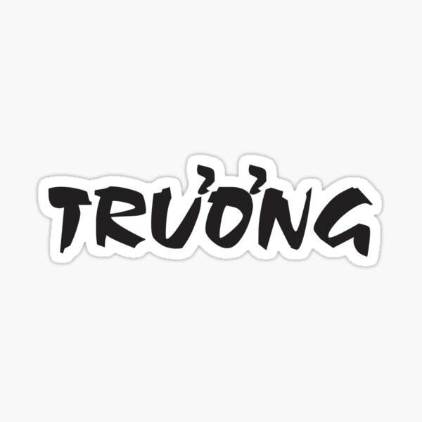 "Truong (Popular Vietnamese "Family" Last Name) " Sticker for Sale by ...
