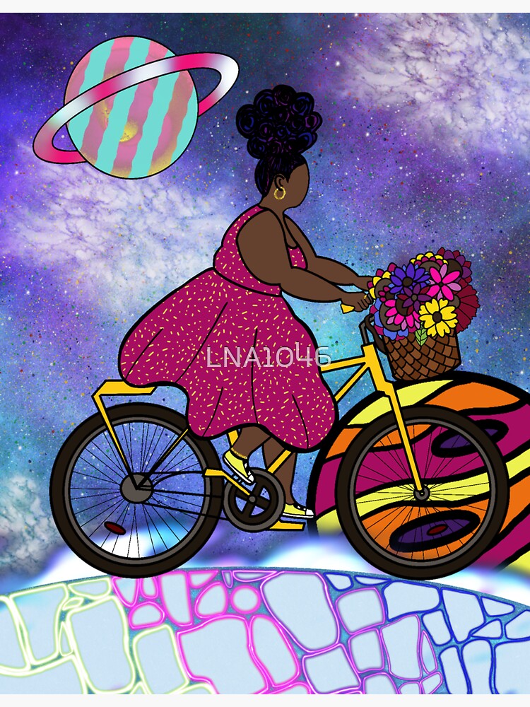 "Celestial Cycling" Sticker for Sale by LNA1046 | Redbubble