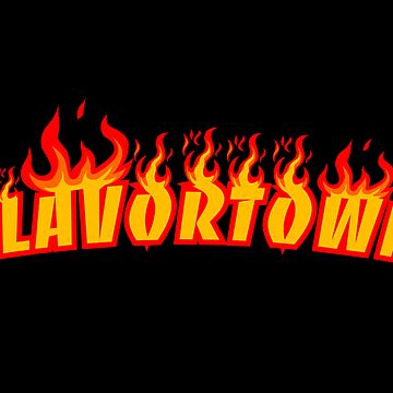 "Flavortown : Guy Fieri Flames" Sticker for Sale by Haonice | Redbubble