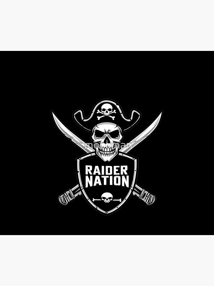 "Raider Nation skull shield" Poster for Sale by mocoman | Redbubble