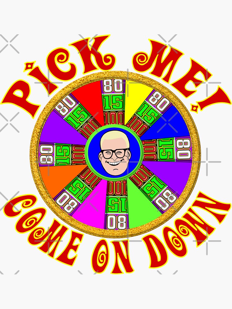 "TV Game Show - TPIR (The Price Is...) Big Wheel Spinner" Sticker for ...