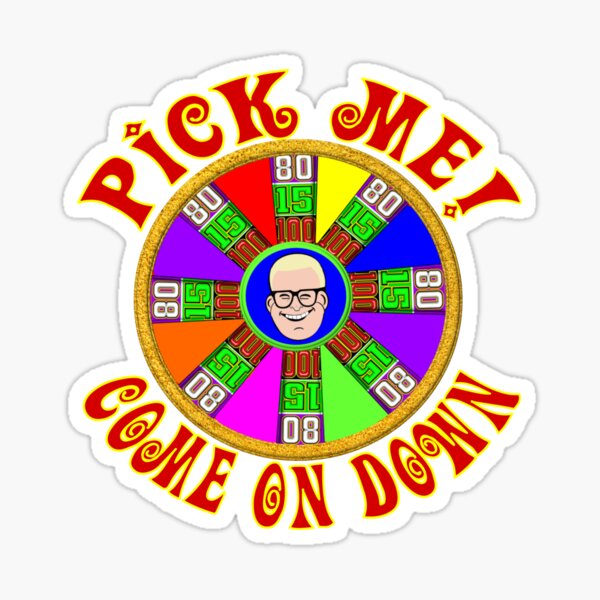 "TV Game Show - TPIR (The Price Is...) Big Wheel Spinner" Sticker for ...