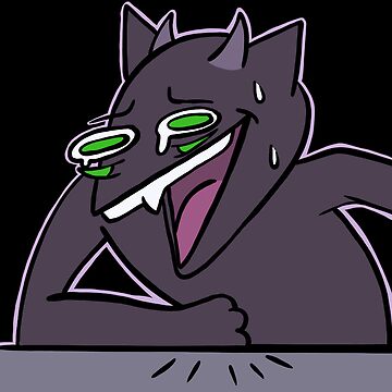 "Wheeze Laugh Chesh Meme Twitch Emote" Sticker for Sale by ...