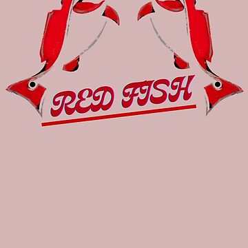 "Redfish design (hand drawn)." Sticker for Sale by swiftbinaries ...