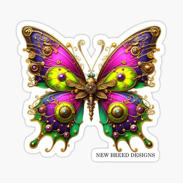 "Steam Punk Butterfly" Sticker for Sale by NBD-Eswatini | Redbubble