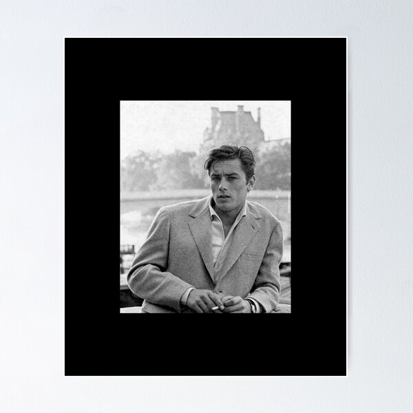 Poster for Sale avec l'œuvre « Alain Delon à Alain Delon à Alain Delon ...