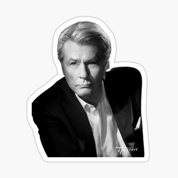 "Alain Delon a Alain Delon a Alain Delon" Sticker for Sale by Huffohop ...
