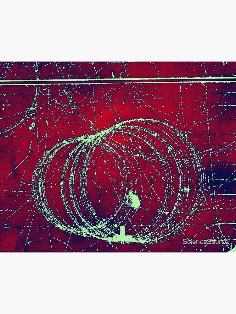 "Cloud Chamber Event, Electron and Positron" Sticker for Sale by ...
