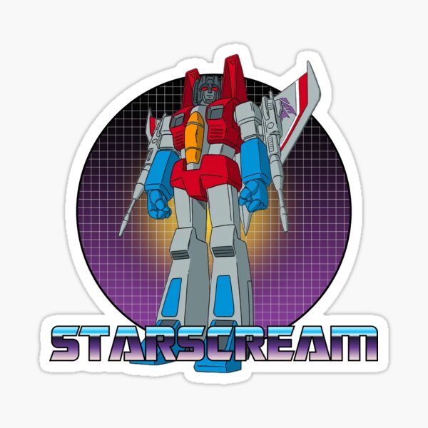 "Starscream Decepticon Transformer G1" Sticker for Sale by kazzoie ...