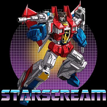 "⭐Starscream Decepticon Transformer G1 V2⭐" Sticker for Sale by kazzoie ...