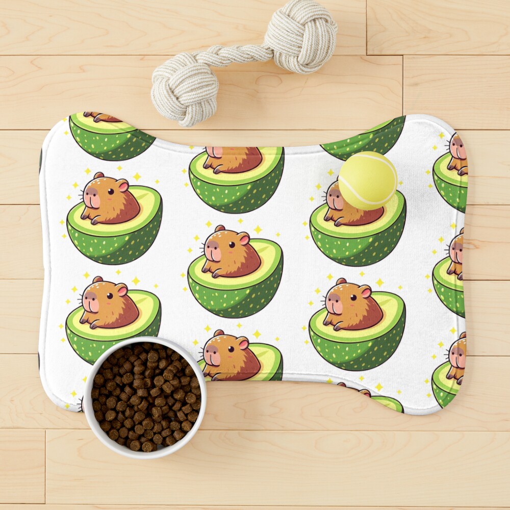 "Cute Capybara Avocado " Sticker for Sale by Delidream | Redbubble