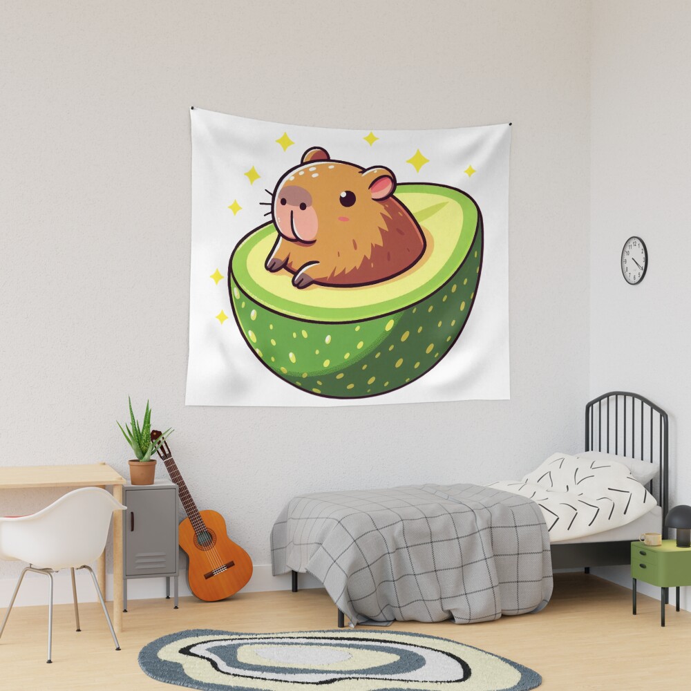 "Cute Capybara Avocado " Poster for Sale by Delidream | Redbubble