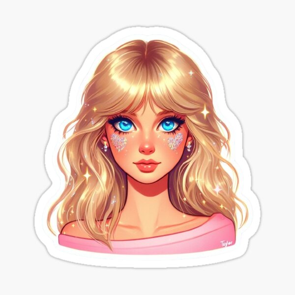 "taylor swift lover album" Sticker by blondieworld | Redbubble