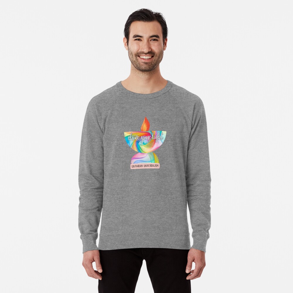 "UU Unitarian Universalism Chalice "Shine Your Light" Colorful ...