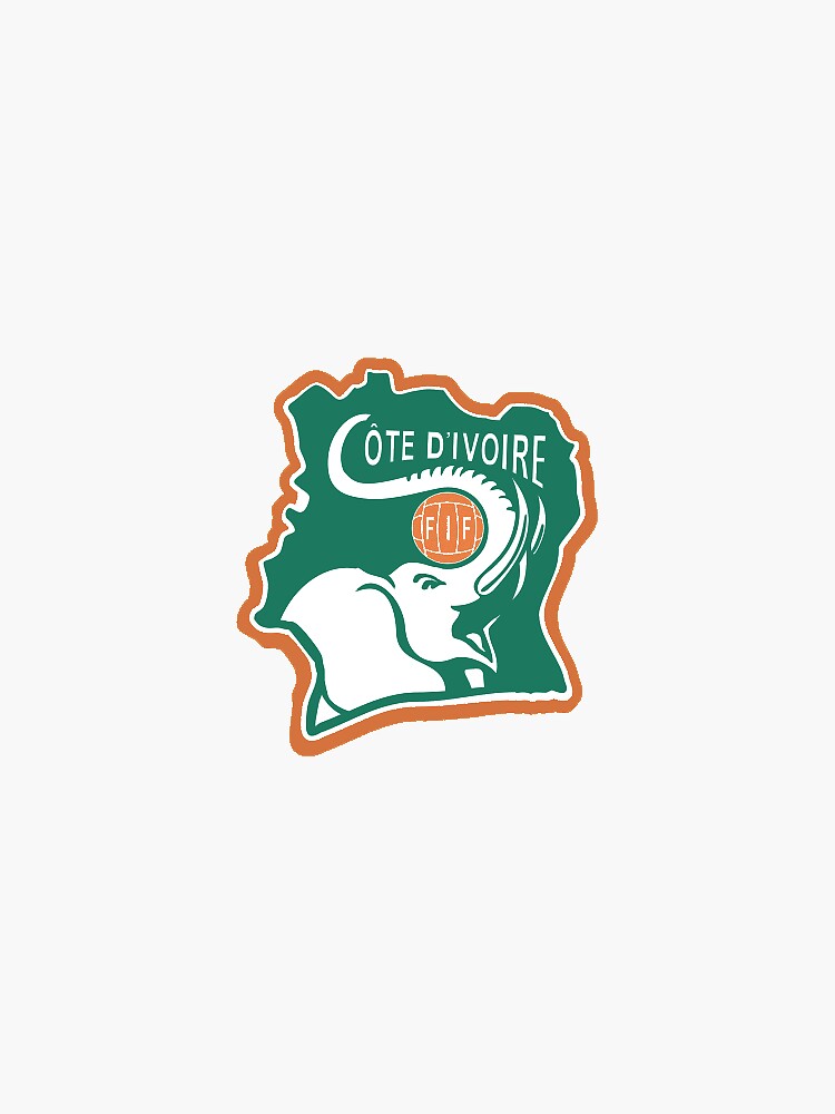 "Ivorian football federation" Sticker by moradb05 | Redbubble