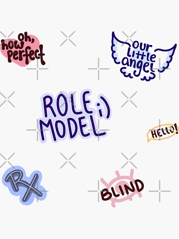 "Role Model (tucker) - many designs" Sticker for Sale by SOFTIA | Redbubble