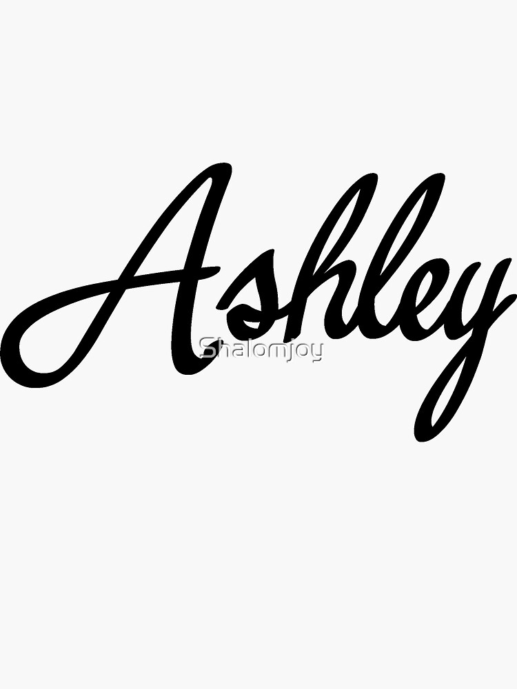"Ashley" Sticker for Sale by Shalomjoy | Redbubble