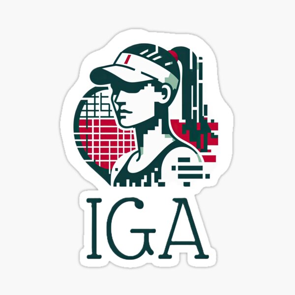"Iga Swiatek" Sticker for Sale by Xrzysiek | Redbubble