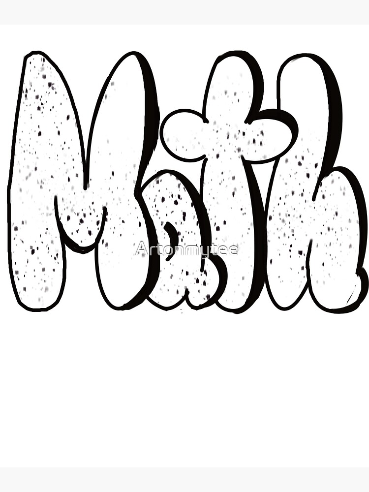 The Word Math In Graffiti