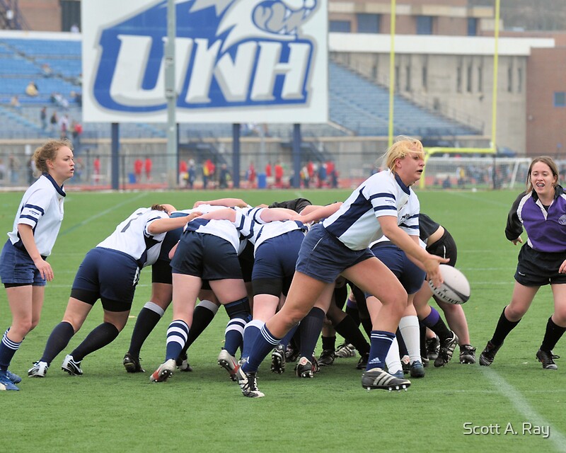 "UNH Woman's Rugby" by Scott A. Ray | Redbubble